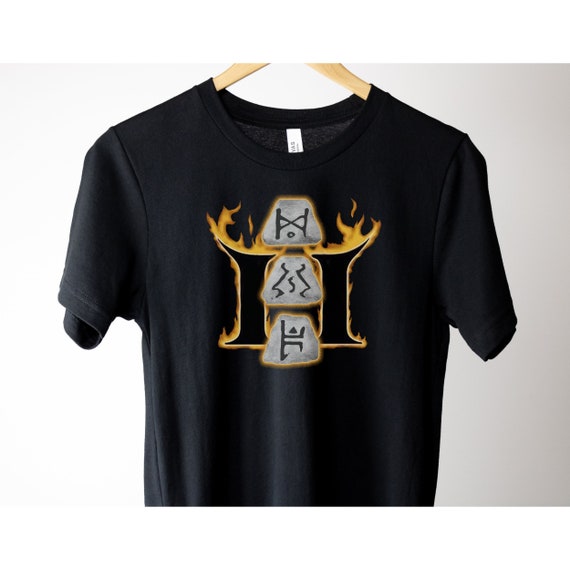 II and Runes on Fire Shirt Enigma Runes Shirt Enigma Runes | Etsy