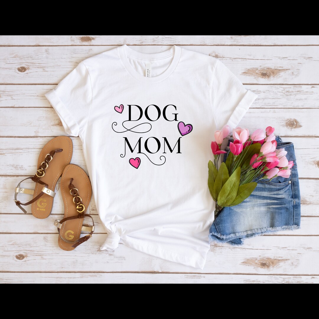 Perro mamá camiseta de mujer Regalo para ella Perro mamá tee Día de la ...