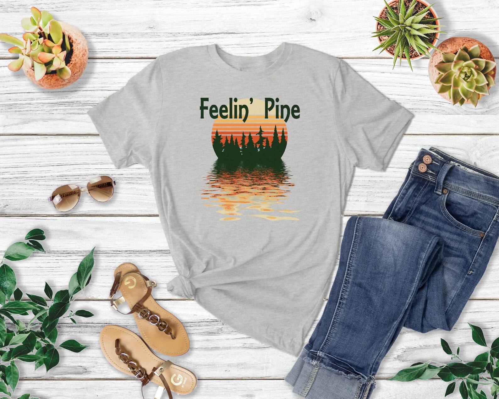 Feelin' Pine Shirt Feeling Fine Shirt Feeling Pine Shirt Hiking Shirt ...