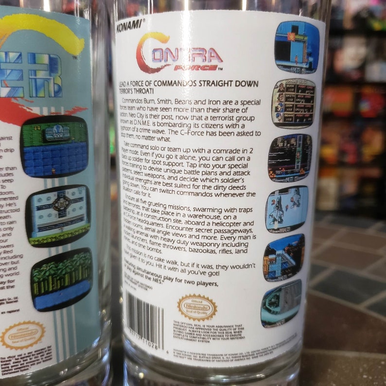 Contra Contra Super and Contra Force Nintendo NES Box Art - Etsy