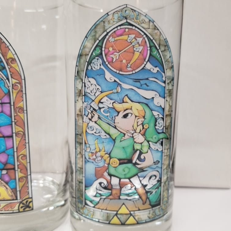 Zelda Stain Glassed Design Custom Drinking Glasses - Etsy