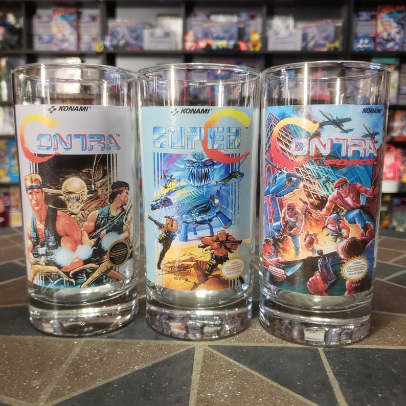 Contra Contra Super and Contra Force Nintendo NES Box Art - Etsy