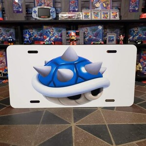 Nintendo Mario Kart Blue Shell Custom License Plate - Etsy