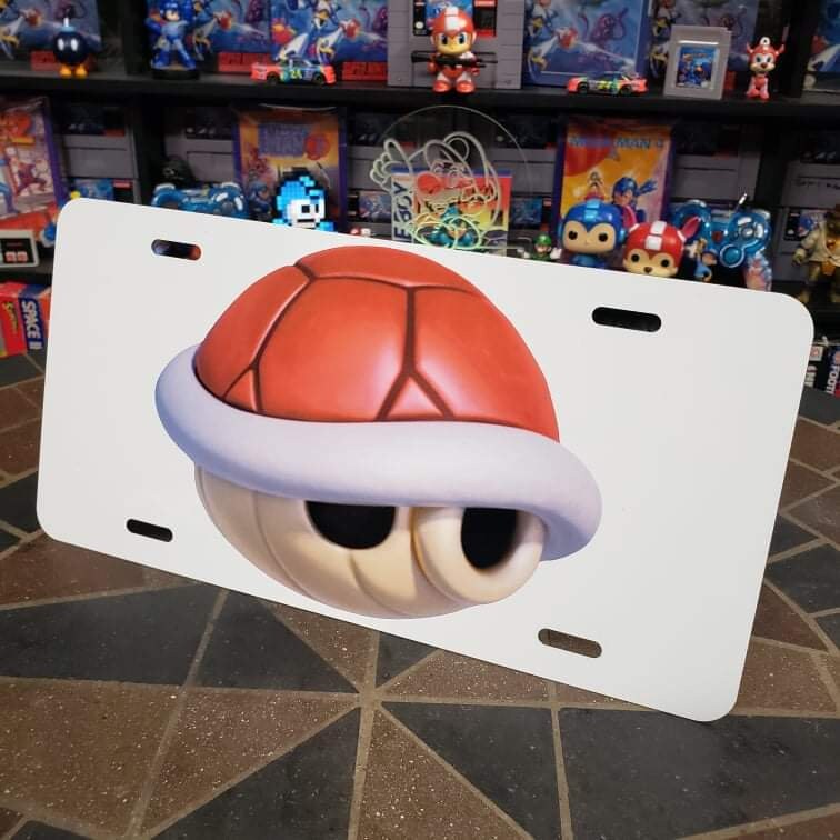 Nintendo Mario Kart Red Shell Custom License Plate - Etsy