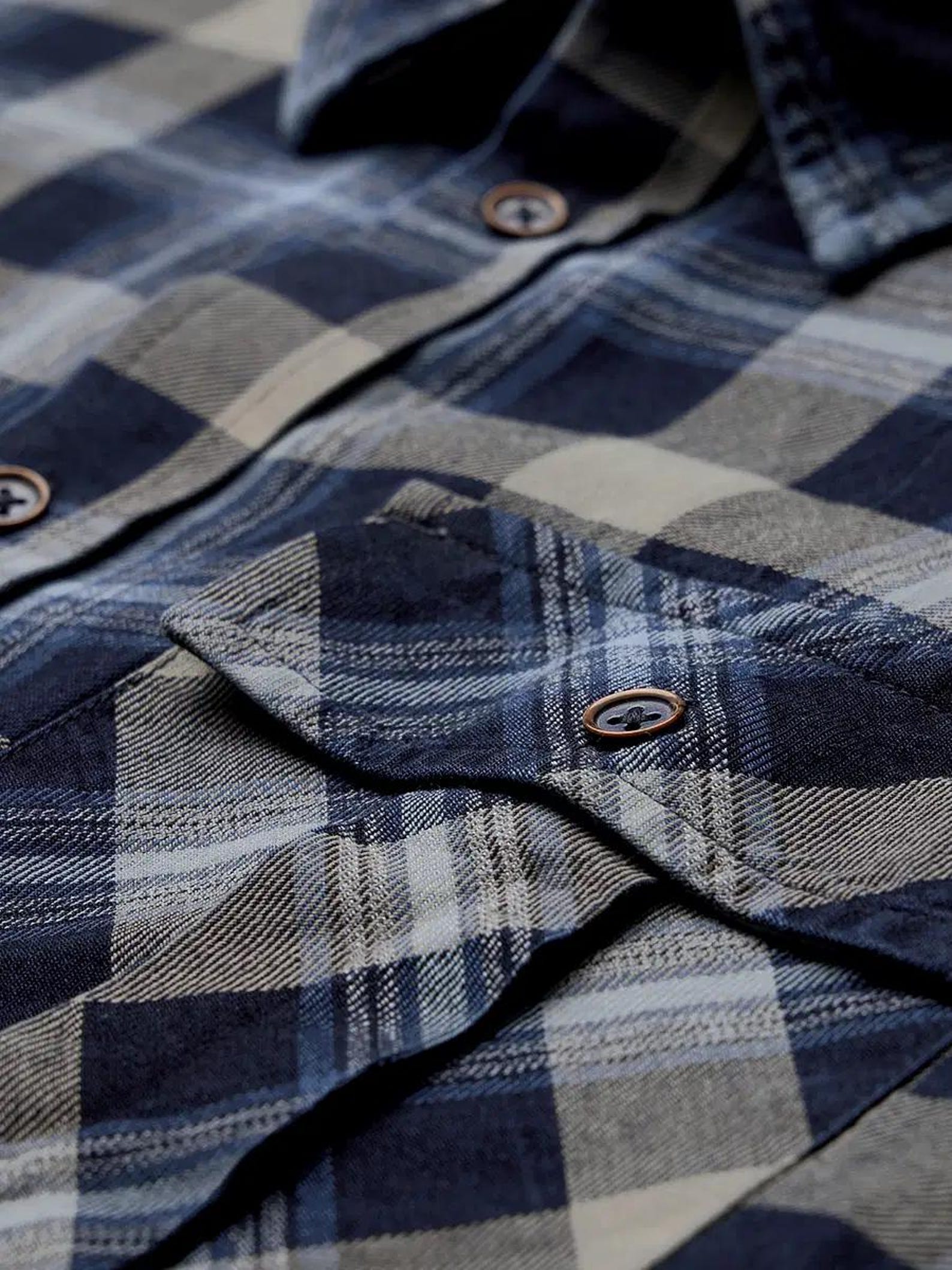 Handmade Plaid Flannel Men's Shirt, Flannel Over Shirt for Men, Button ...