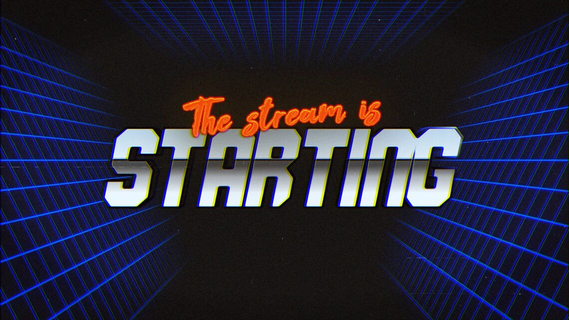 VHS Stream Overlay Package animated Screens Alerts Overlay - Etsy