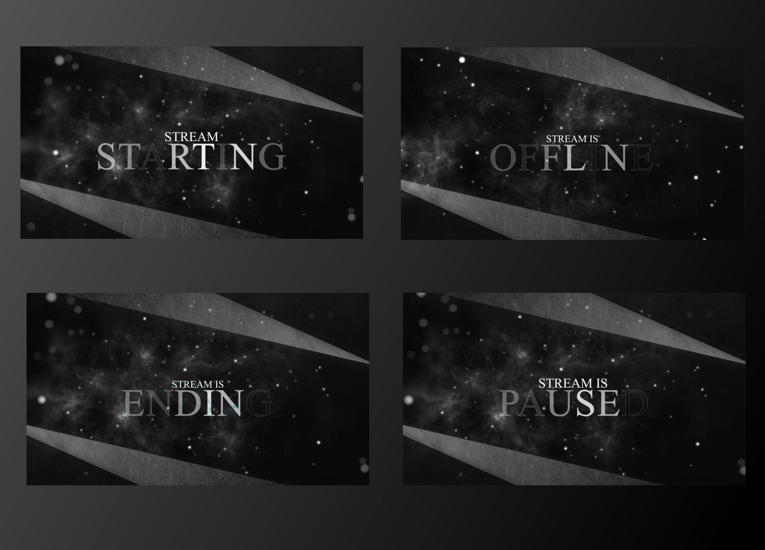 Animated Stream Overlay Package Twitch, Mixer, Youtube Aesthetic - Etsy