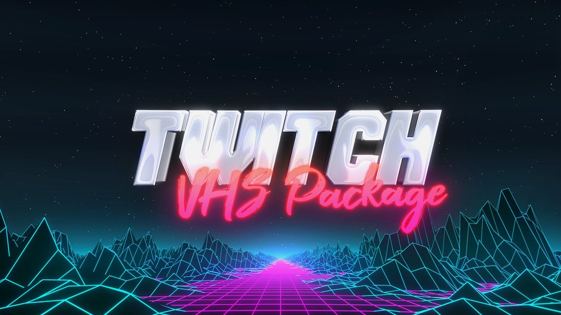 Animated VHS Stream Package Twitch Youtube Stinger Transition Alerts ...