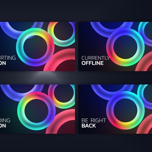 Smooth Circle Animated Stream Overlay Package, Twitch, Mixer, Youtube ...
