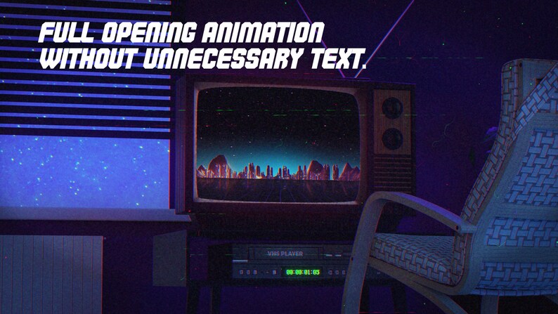Animated TV VHS Stream Package Twitch Stinger Transition - Etsy
