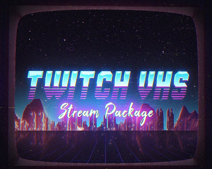 Animated TV VHS Stream Package | Twitch | Stinger Transition | Alerts ...