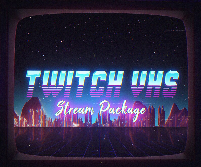Animated TV VHS Stream Package Twitch Stinger Transition Alerts ...