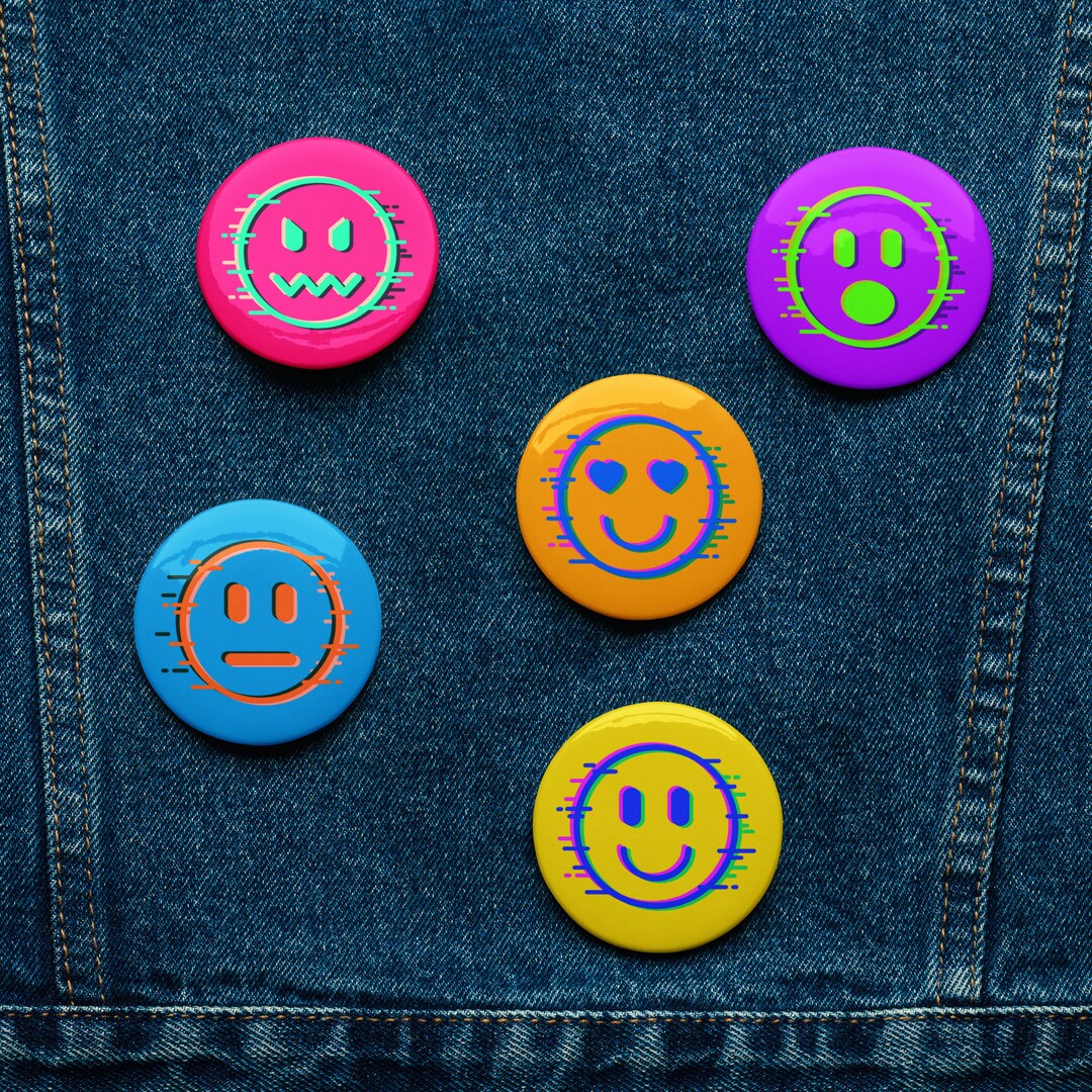 Emote Buttons - Etsy