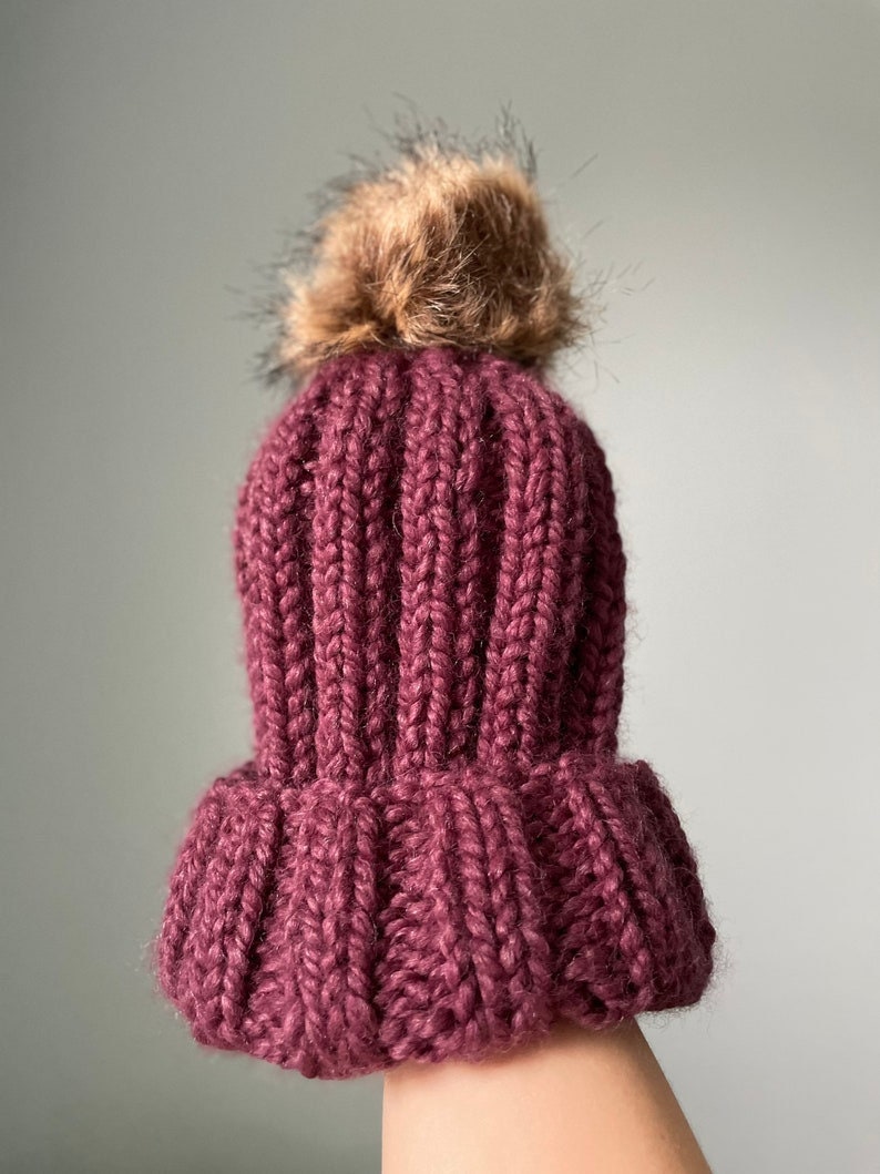 Beginner Knit Hat Kit - DIY Beanie Knitting Kit With Pattern and ...
