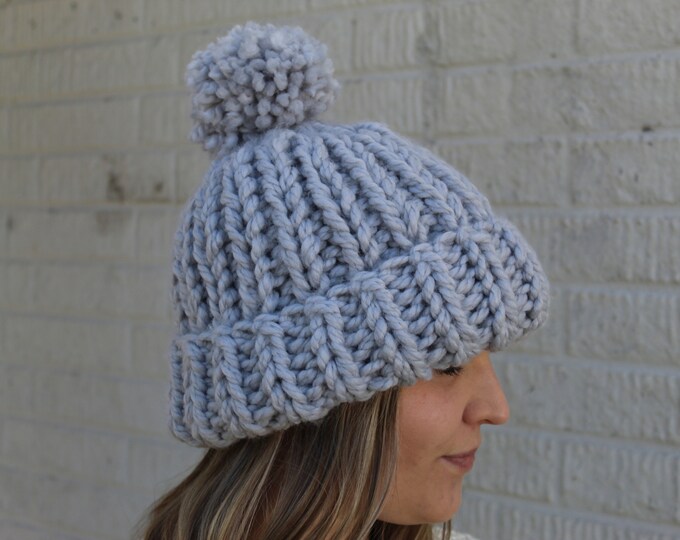 Beginner Knit Hat Kit - DIY Beanie Knitting Kit With Pattern and ...