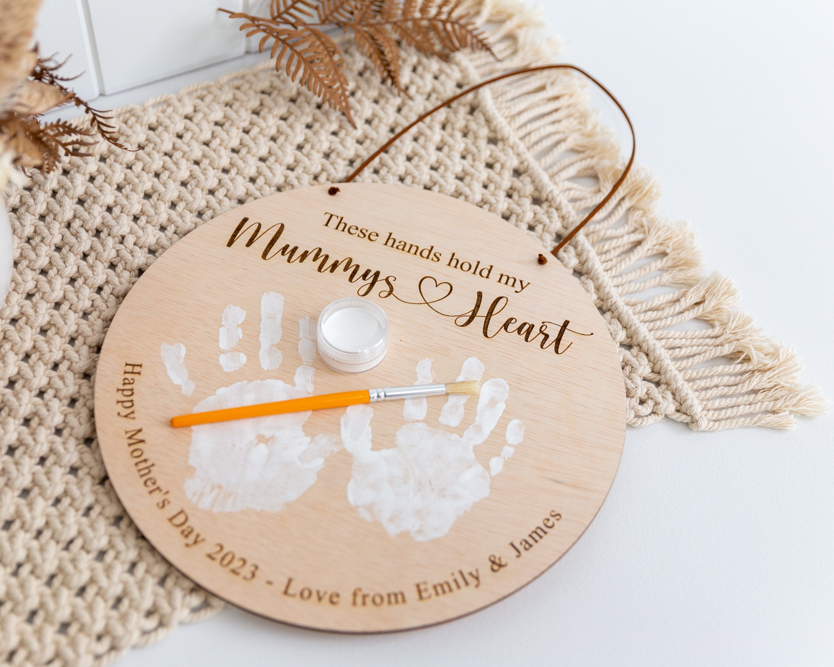 Nan Nanny Mothers Day Wooden Handprint Plaque - Etsy