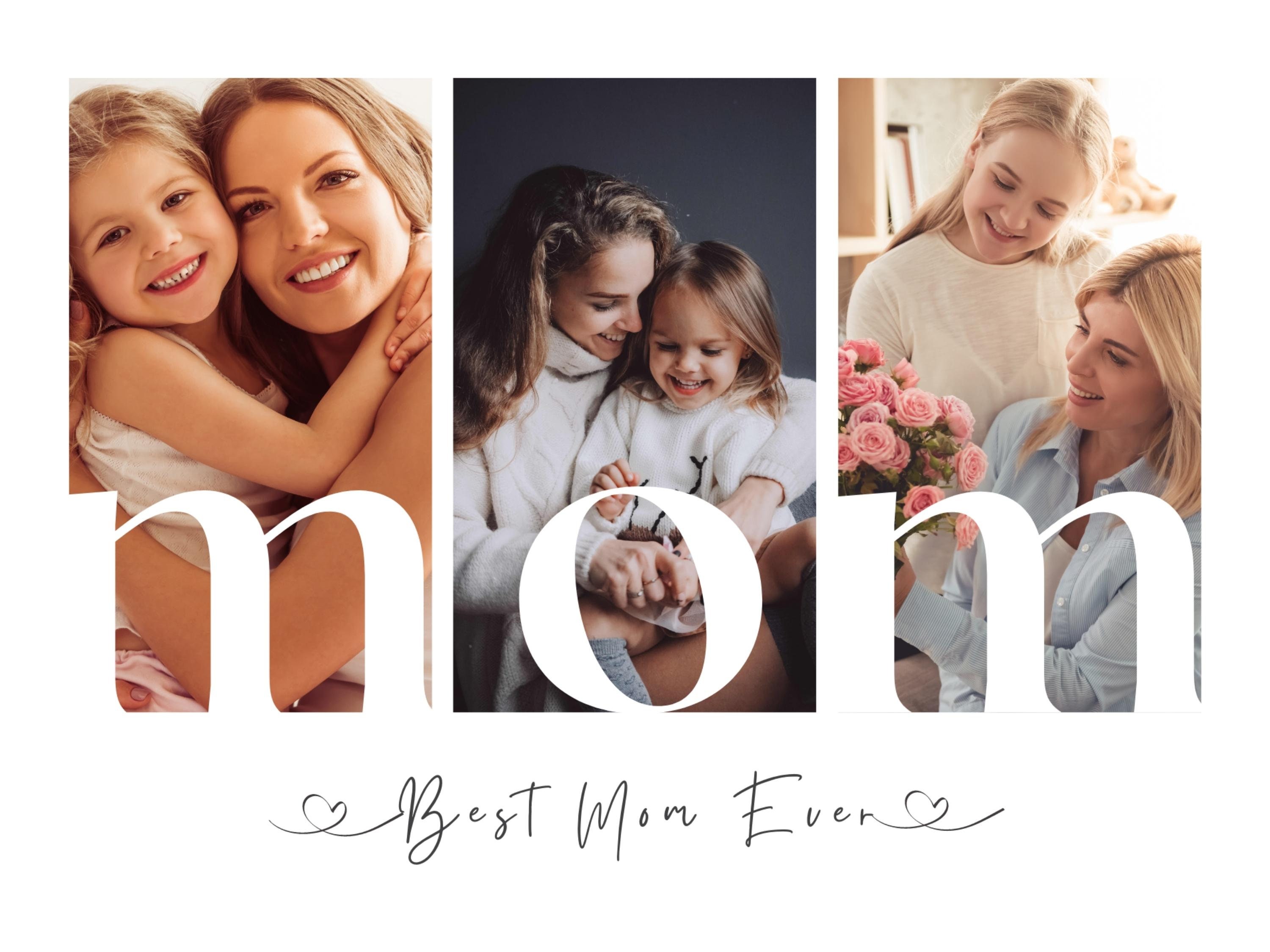Best Ever Mom Photo Collage Frame Gift for Mothers Day, Special Picture ...