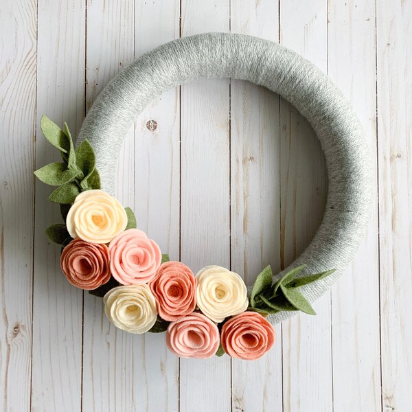 Felt Wreath - Etsy