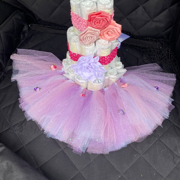 Diaper Cake With Tutu - Etsy
