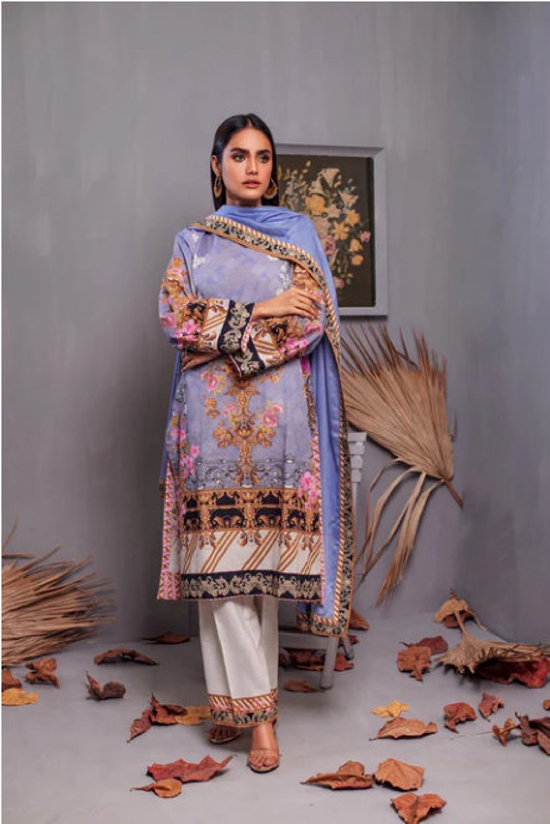 Pakistani Designer Women's Wear I-LACE 3pc Suit Kurti Top Tunic Shirt ...