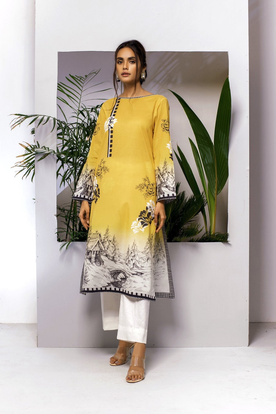 Pakistani Designer Women's Wear I-LACE 1pc Kurti Top Tunic Shirt Kameez ...