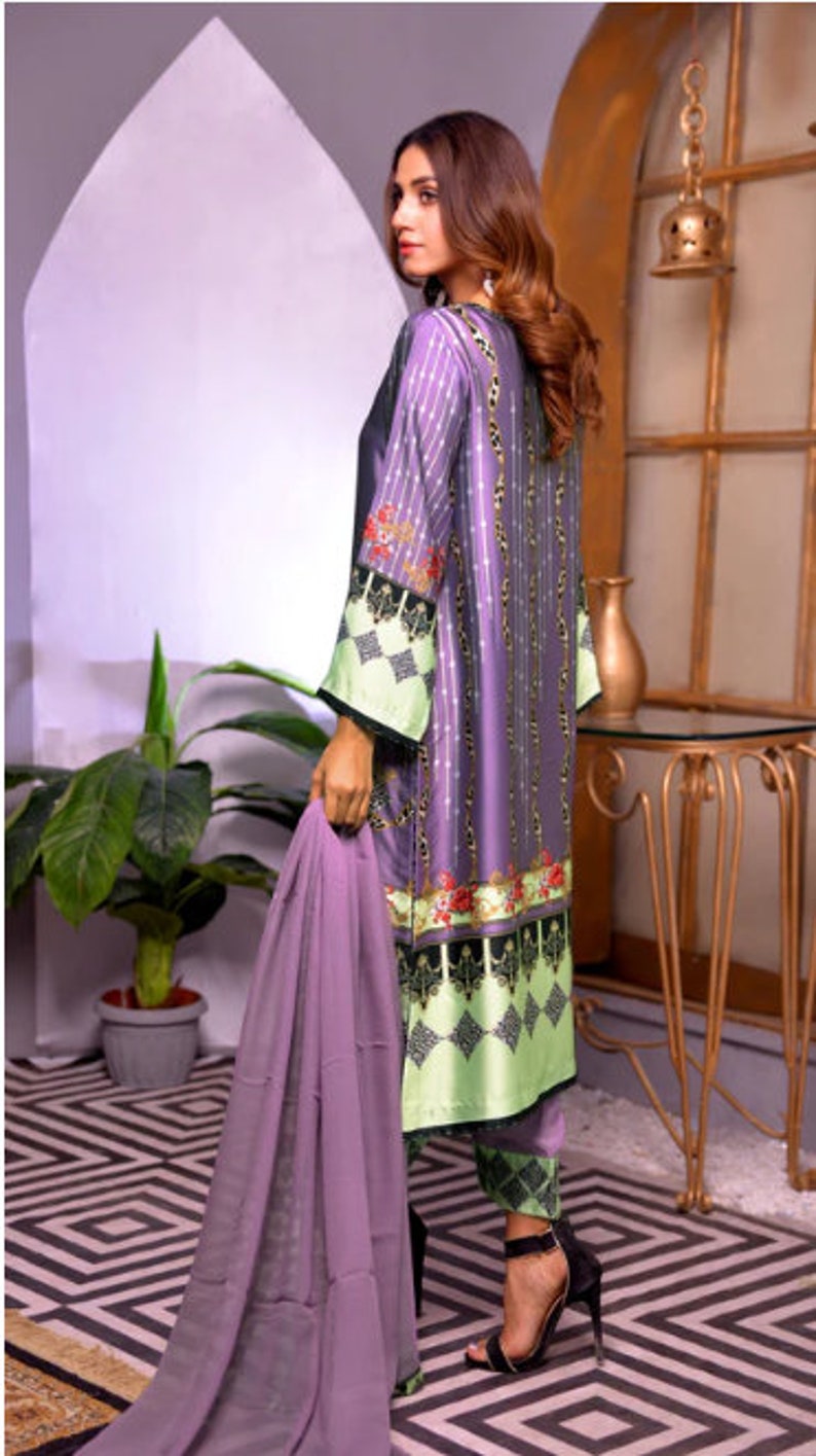 Pakistani Designer Wear I-LACE Women's 3pc Suit Set Shalwar Kameez ...