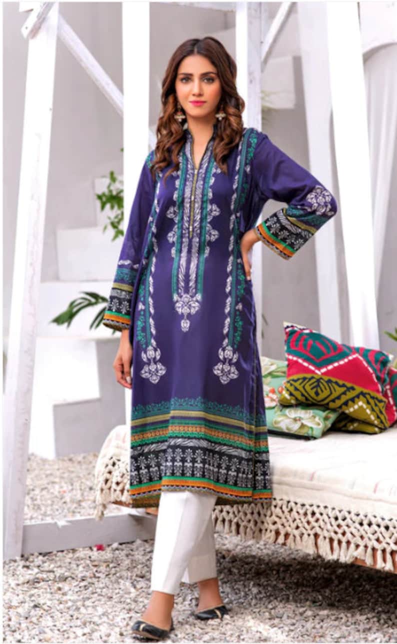 Pakistani Designer Women's Wear I-LACE 1pc Kurti Top Tunic Shirt Kameez ...