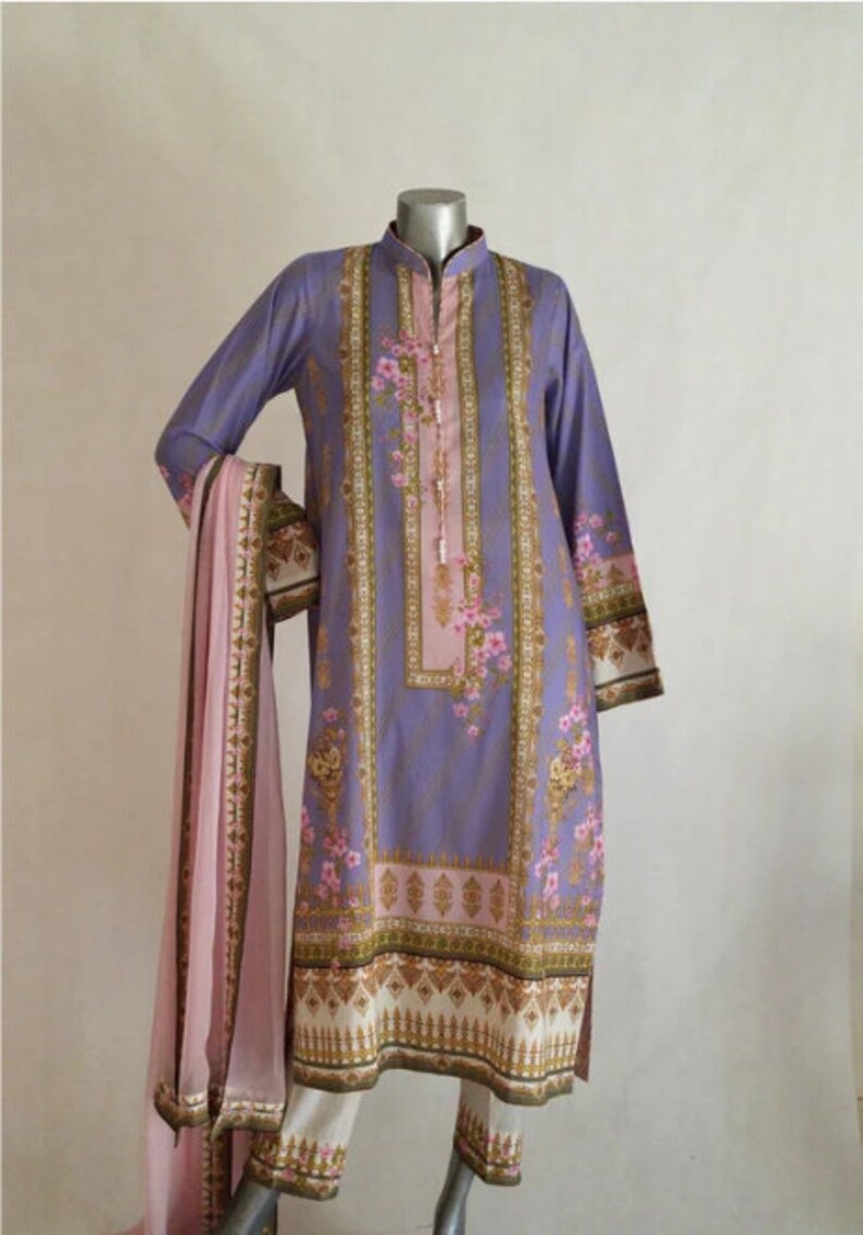 Pakistani Designer Women's Wear I-LACE 3pc Suit Kurti Top Tunic Shirt ...