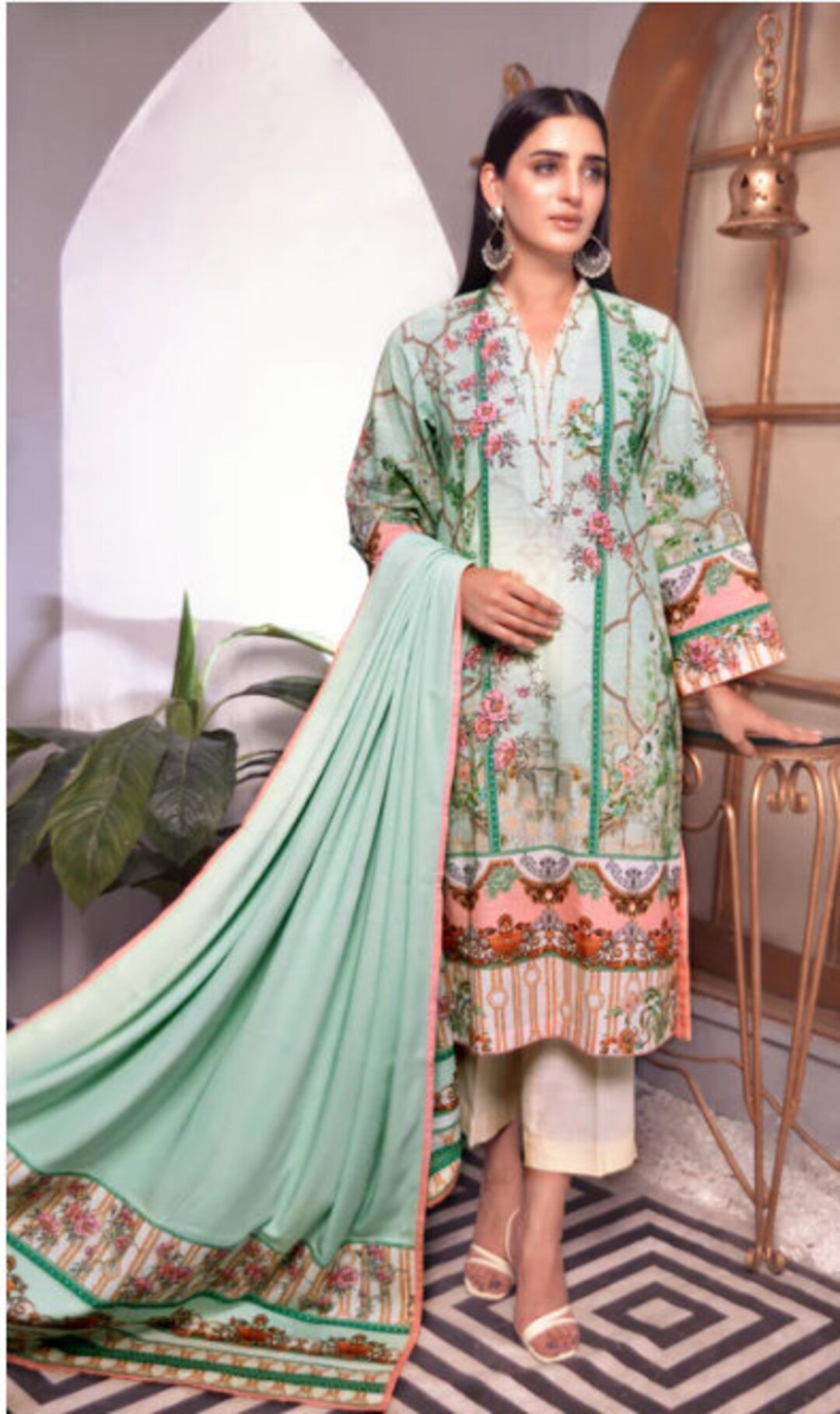 Pakistani Designer Women's Wear I-LACE 3pc Suit Kurti Top Tunic Shirt ...