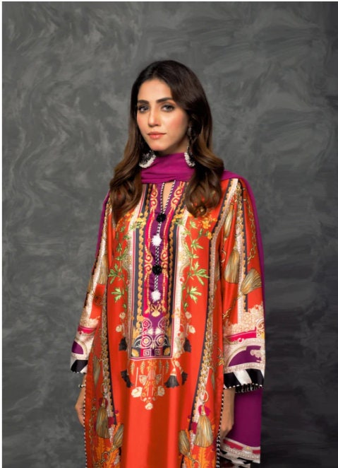Pakistani Designer Wear I-LACE Women's 3pc Suit Set Shalwar Kameez ...
