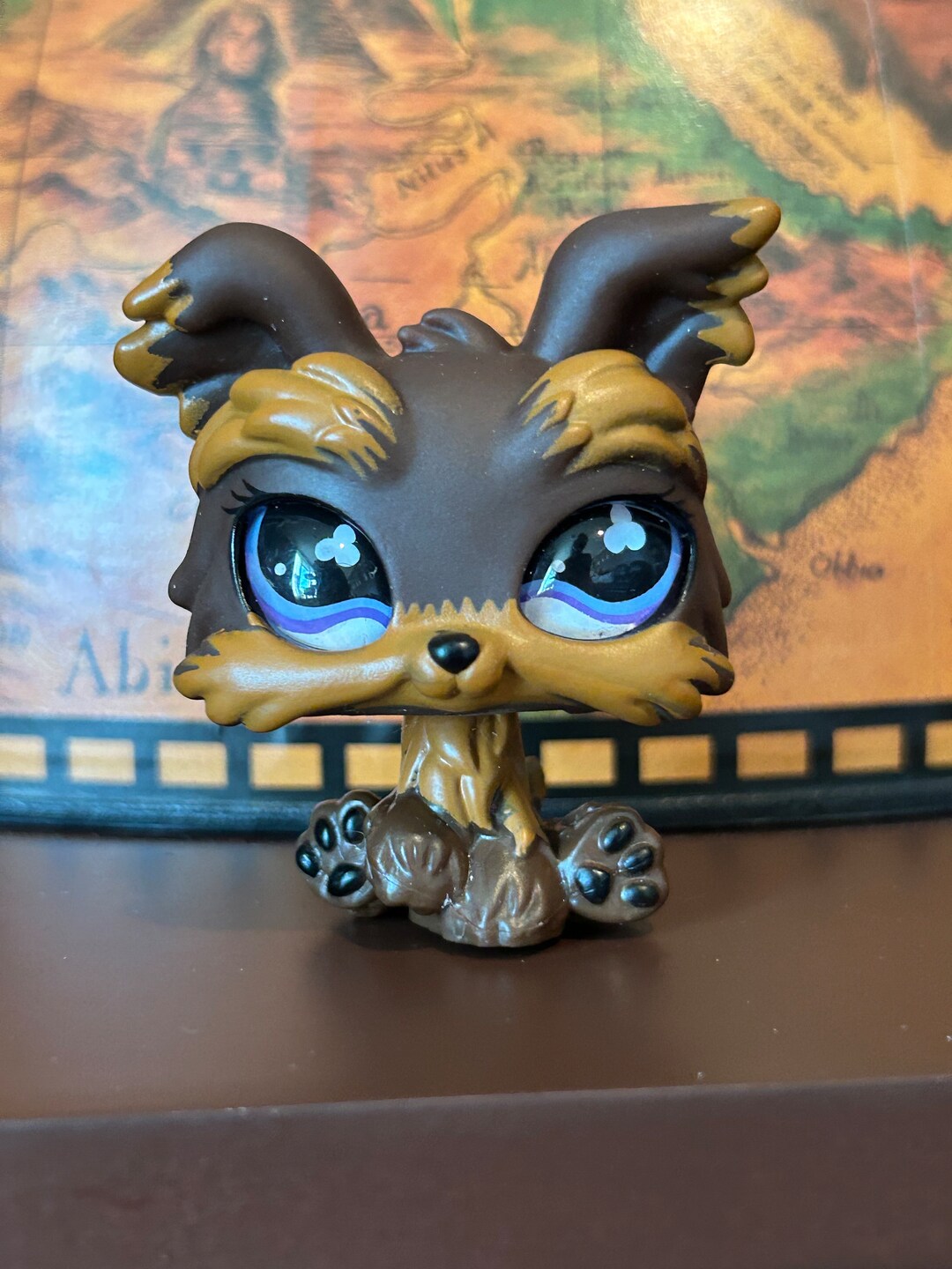 509 GLASS Eyed Yorkie Dog Gen 2 AUTHENTIC Littlest Pet Shop LPS Vintage ...