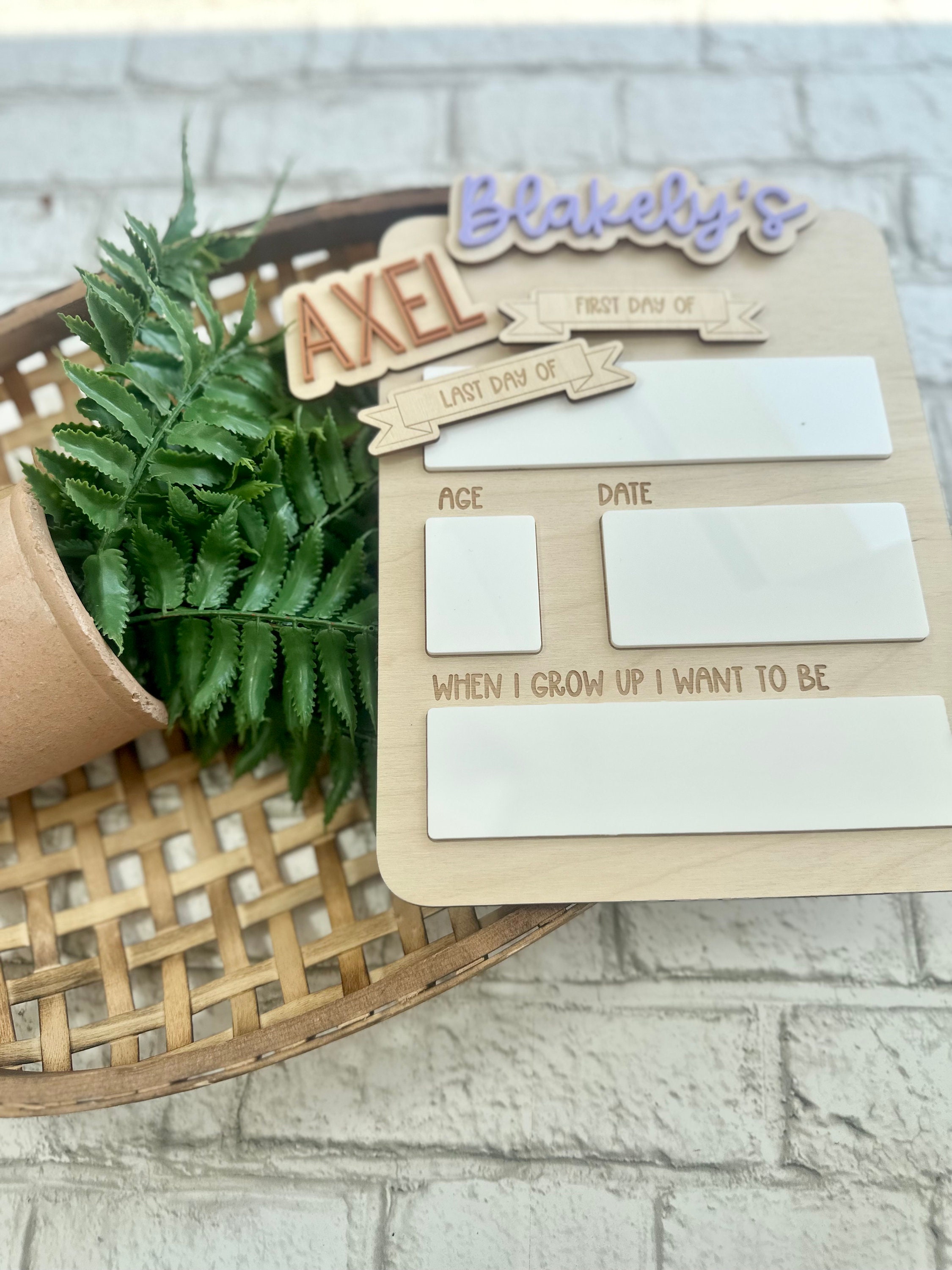 Personalized First Day of School Sign Multiple Name Back to School ...