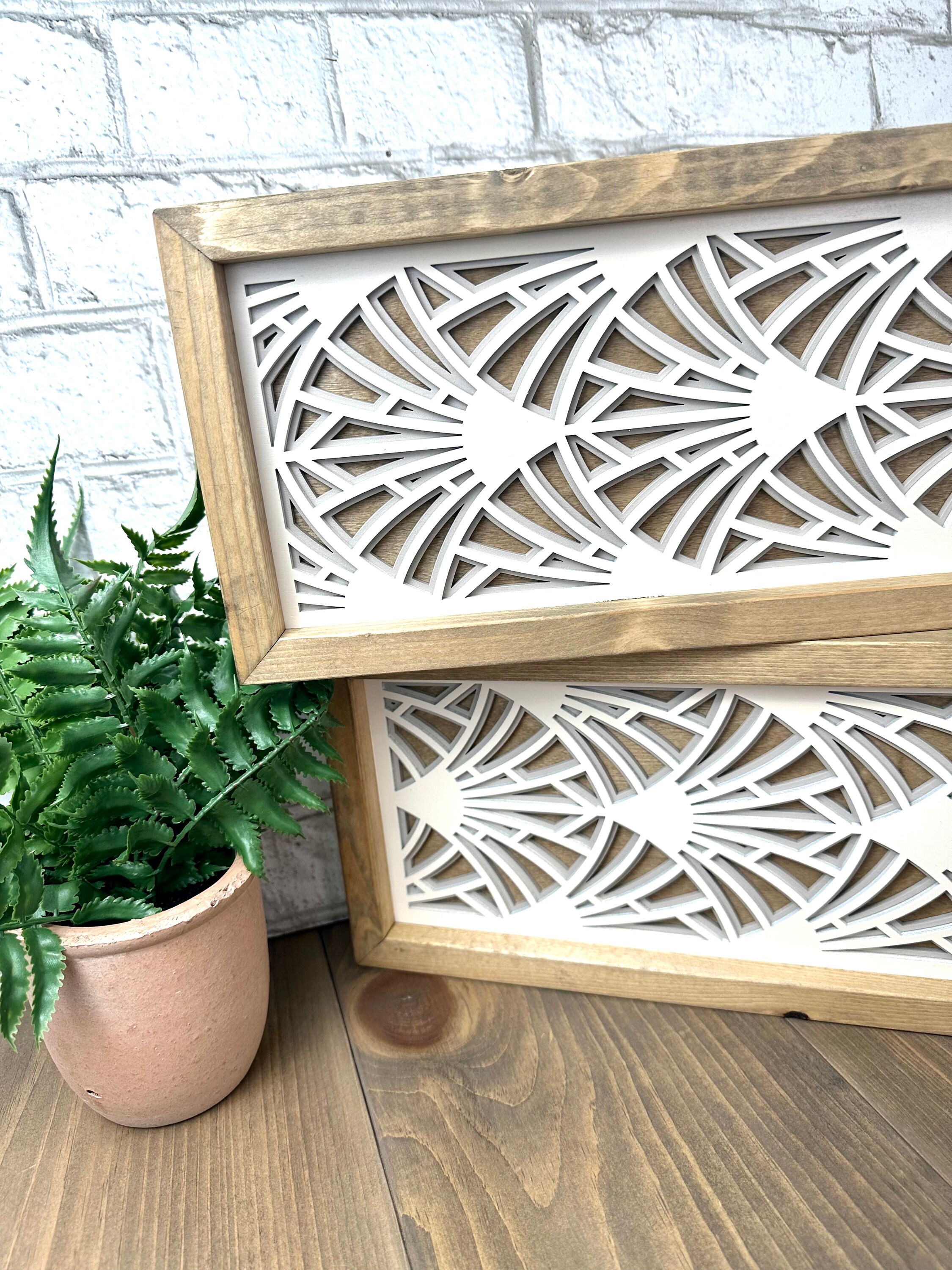 Wall Decor, Art Deco Single, Layered Sign, Natural Decor, Wall Hanging ...