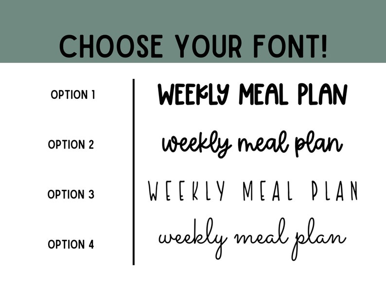 Weekly Meal Planner Reusable Dry Erase Meal Prep Magnet for Weekly Meal ...