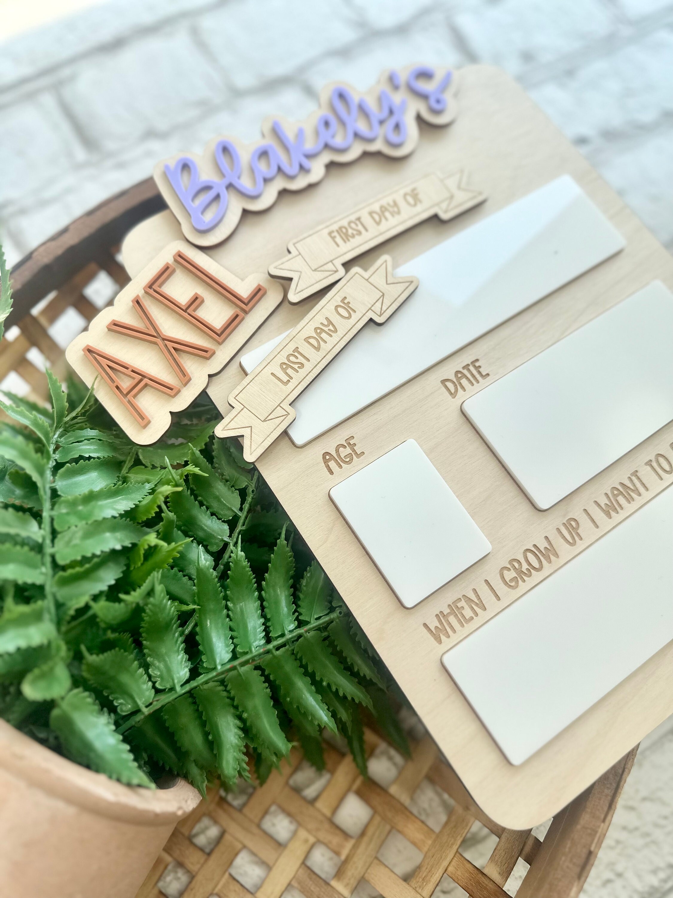 Personalized First Day of School Sign Multiple Name Back to School ...