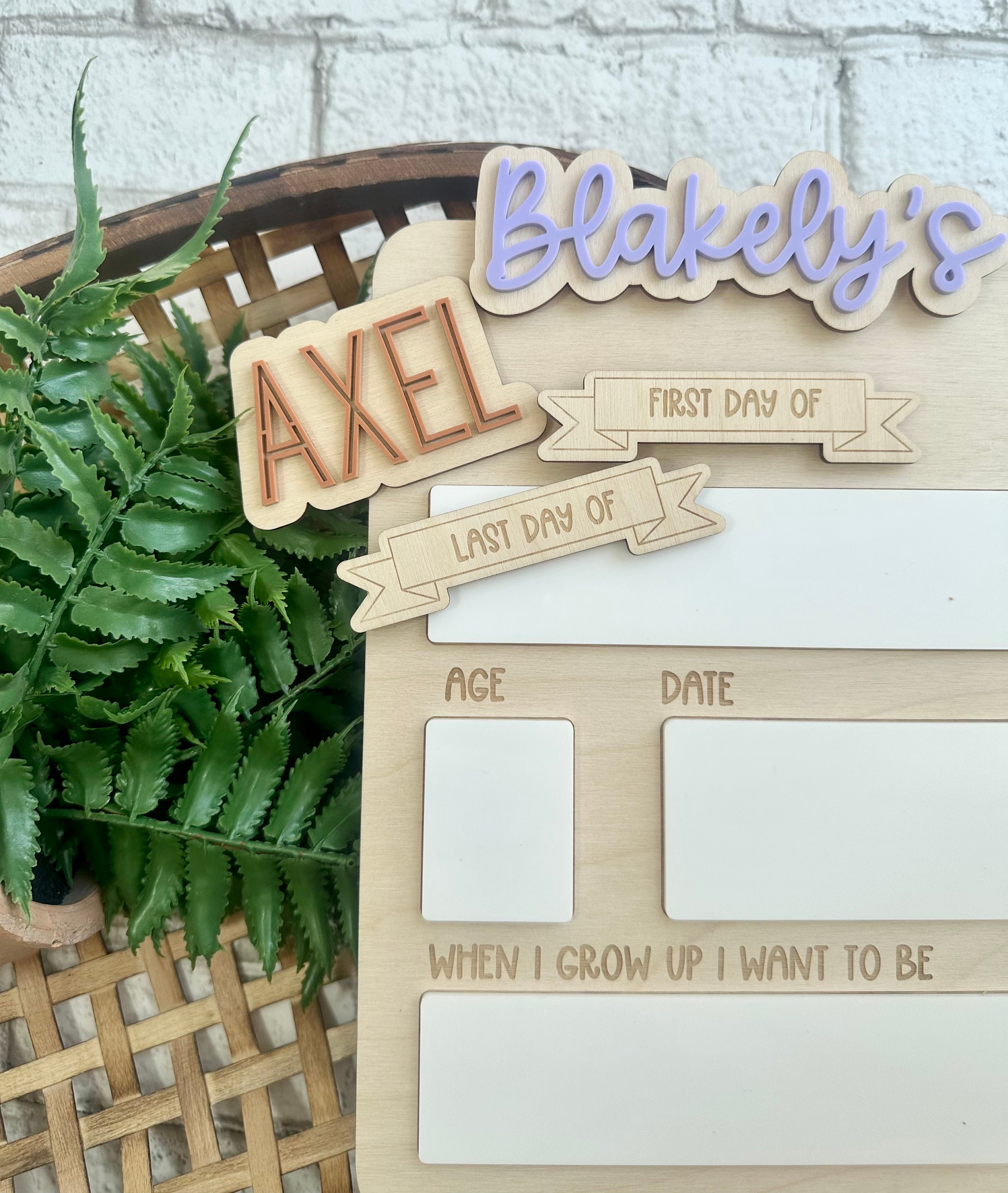 Personalized First Day of School Sign Multiple Name Back to School ...