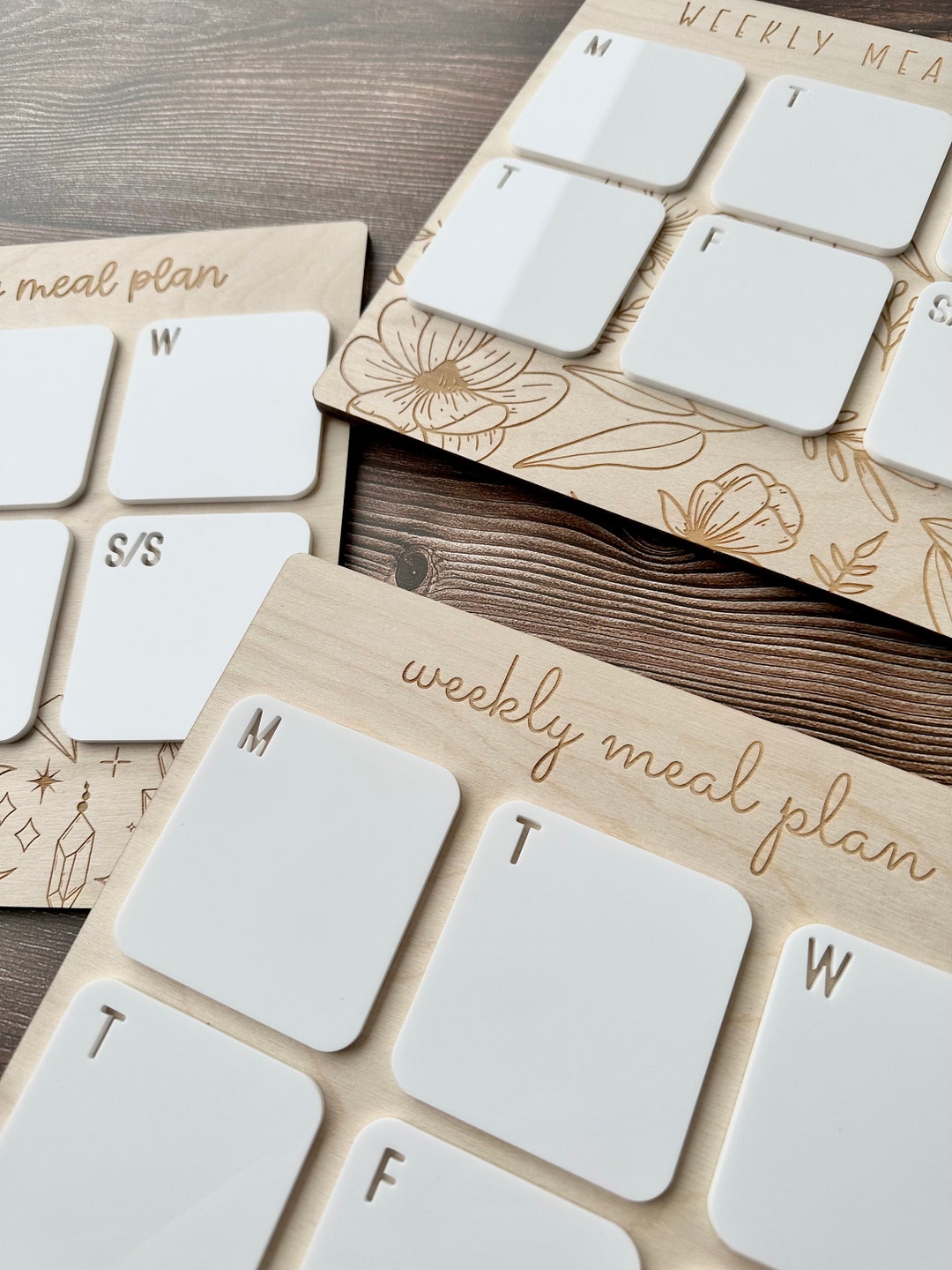 Weekly Meal Planner Reusable Dry Erase Meal Prep Magnet for Weekly Meal ...