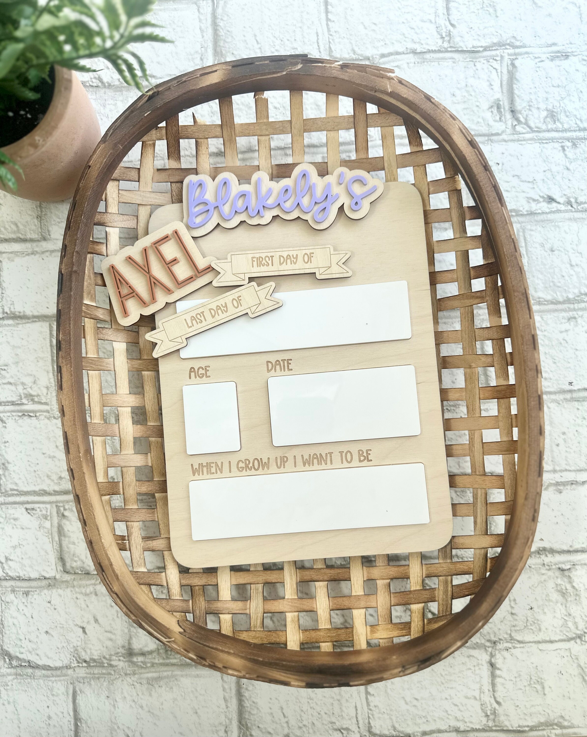 Personalized First Day of School Sign Multiple Name Back to School ...