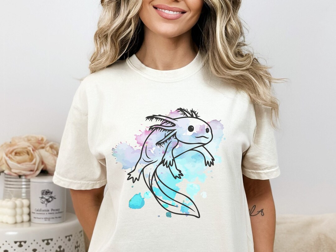 Axolotl Shirt, Axolotl Lover T-shirt, Axolotl Gifts, Cute Axolotl ...