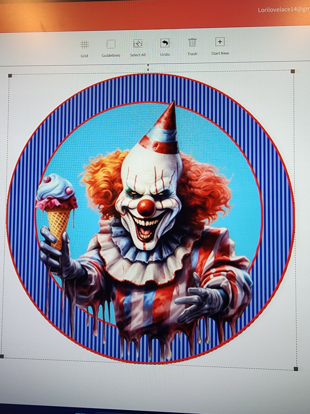 Blue Scary Clown Halloween Wreath Sign - Etsy
