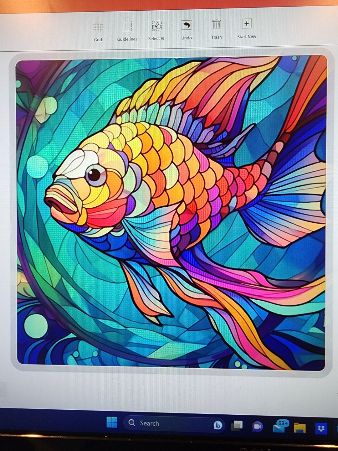 Stained Glass Gold Fish Wreath Sign - Etsy