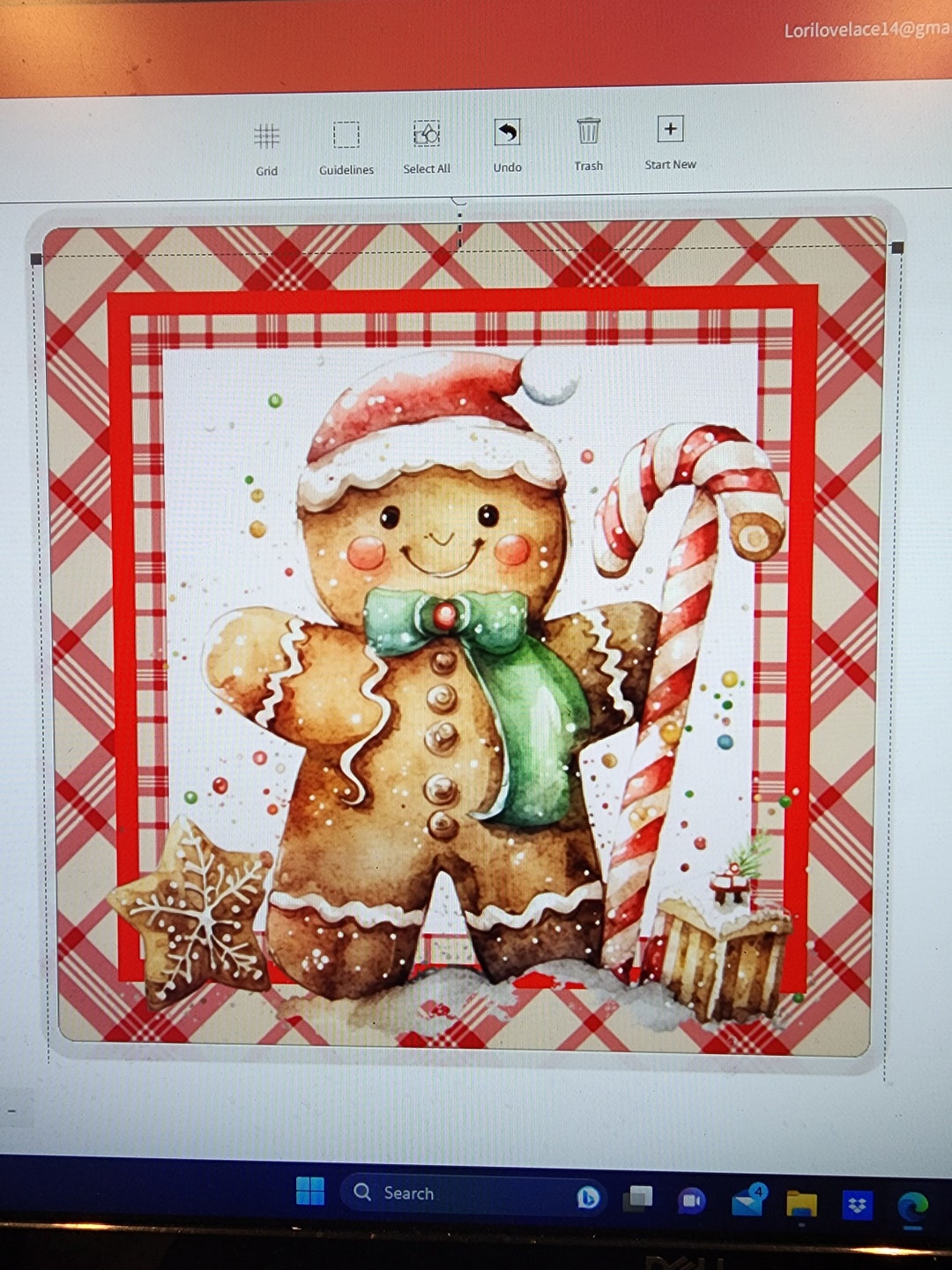 Red and Green Plaid Gingerbread Man Exclusive Designwreath Signs - Etsy