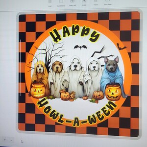 Happy Howl-a-ween Wreath Sign - Etsy