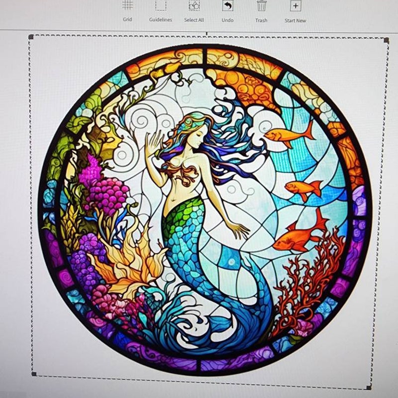 Stained Glass Mermaid - Etsy