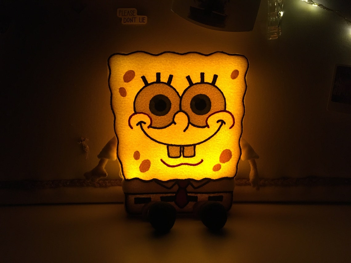 Night Light for Kidsroom Spongebob Squarepants | Etsy