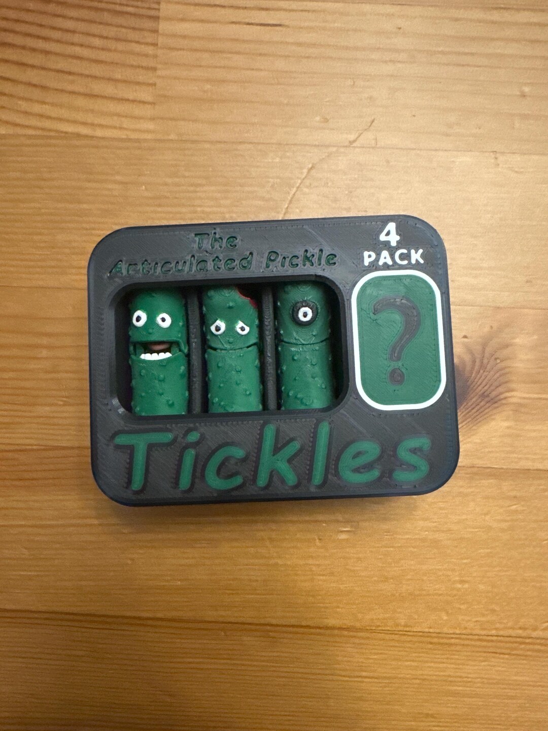 Tickle Pickles - 3D Printed Pickle Keychains / Fidgets / Food Decor ...