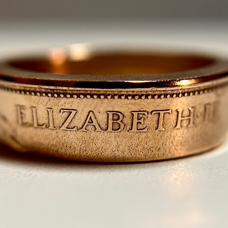 Elizabeth Gold Coin Ring - Etsy