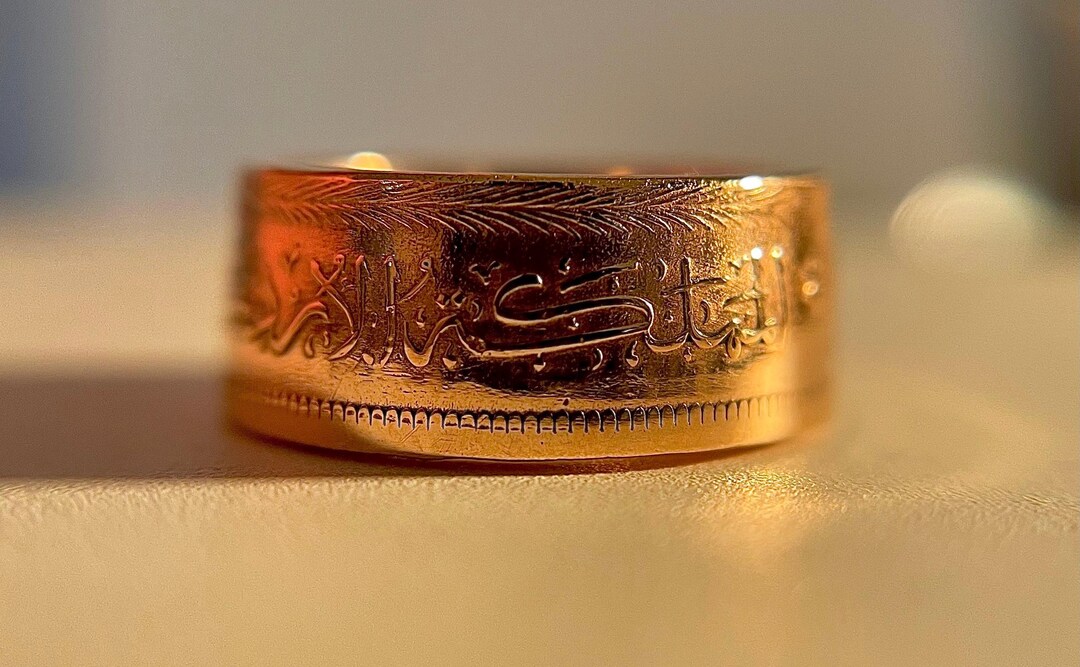 Jordan Ring | Jordanian Coin Ring | Jordan Rose Gold Ring | Handmade ...