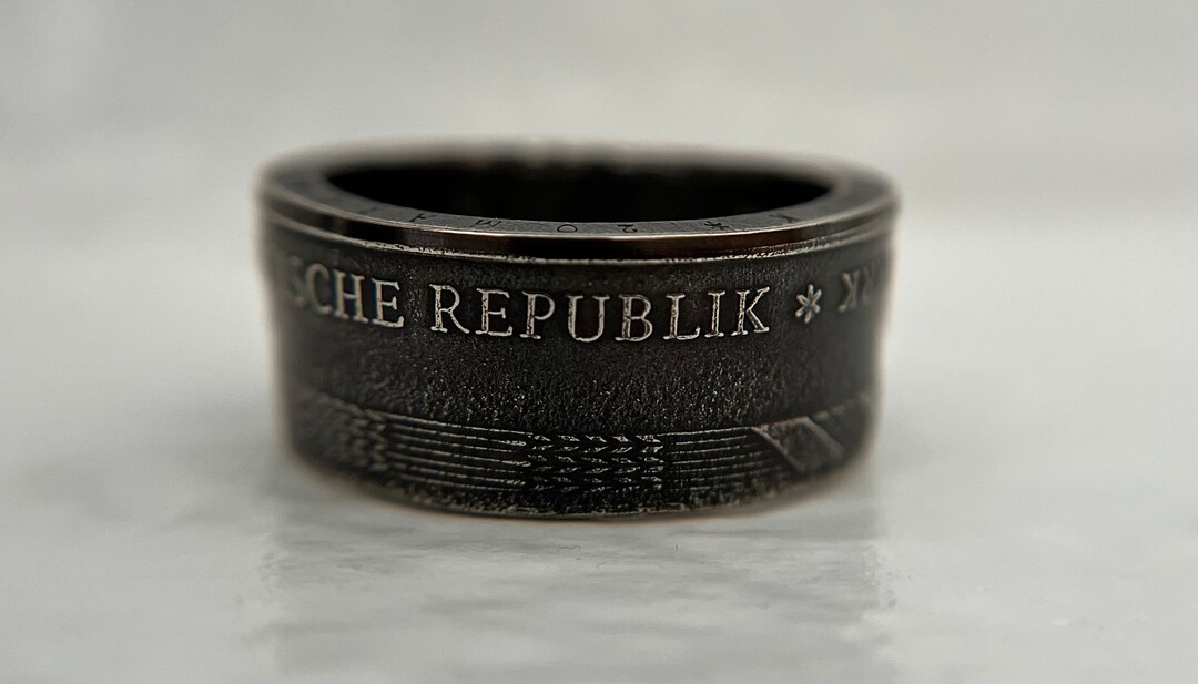 Thick German Mens Coin Ring | East German Democratic| Deutsche ...