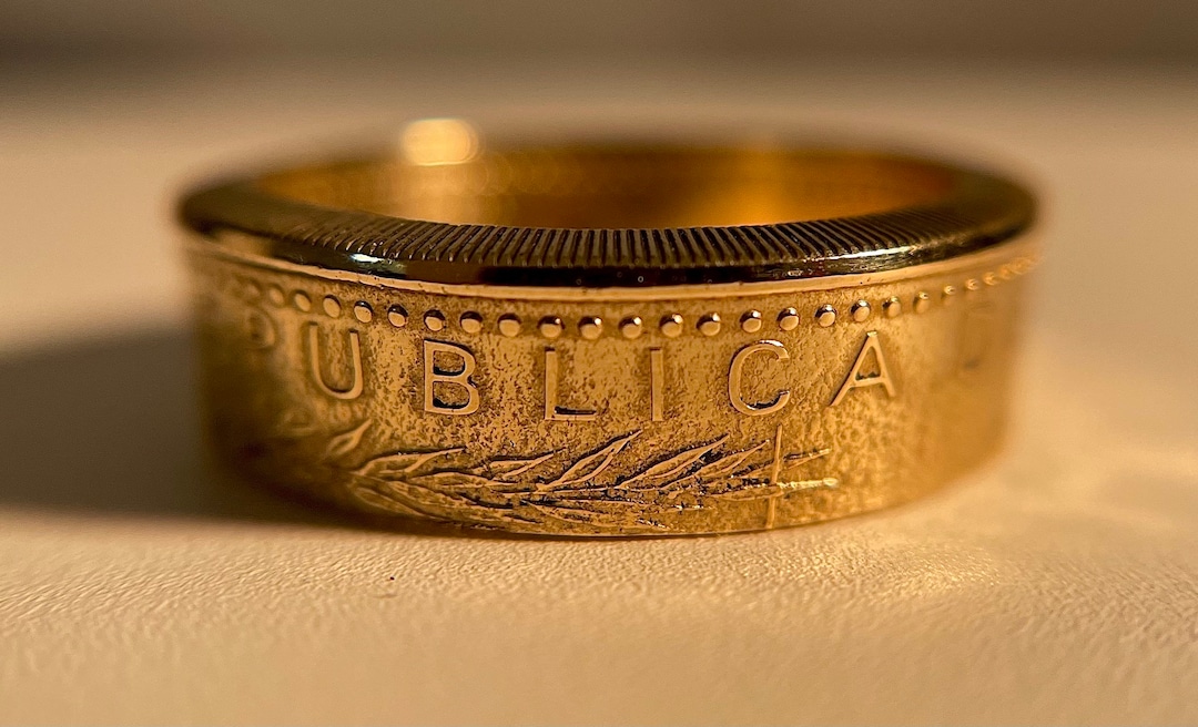 Guatemalan Quetzal Coin Ring: Handcrafted Brass Statement Jewelry - Etsy